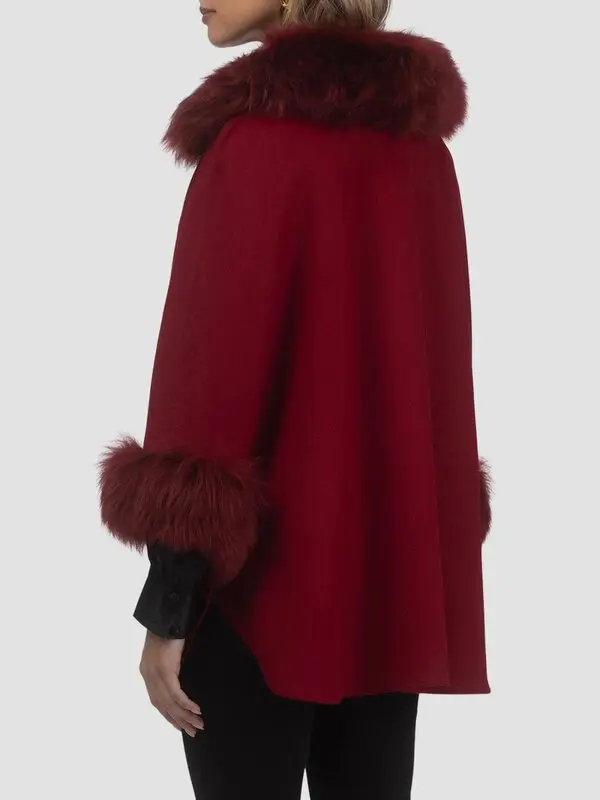 Gorski Select Wool Coats With Select Lamb Collar And Cuffs - Wine
