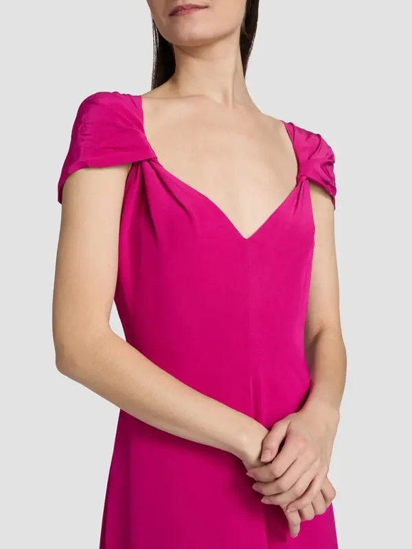 Prabal Gurung Twist Cap-sleeve Gown