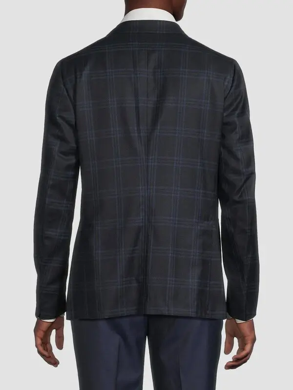 Isaia Delain Plaid Wool Jacket