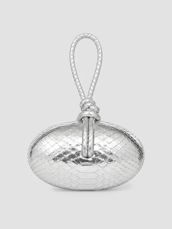 AHIKOZA The Lolita Mini Snakeskin-embossed Leather Clutch