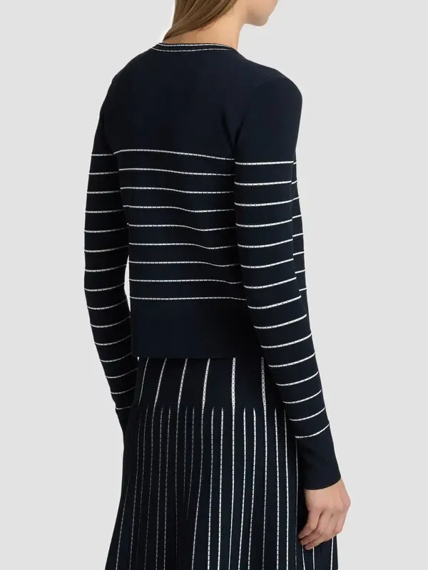 Adam Lippes Faye Compact Jacquard Cardigan