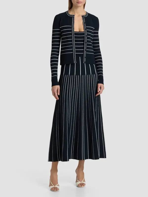 Adam Lippes Faye Compact Jacquard Cardigan