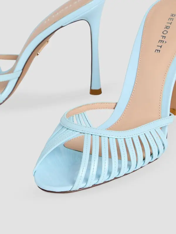 Retrofete Allistair 105mm Patent Leather Sandals