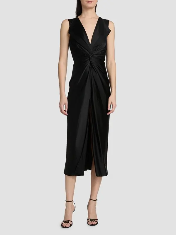 Prabal Gurung Lily Twist Front Midi-dress