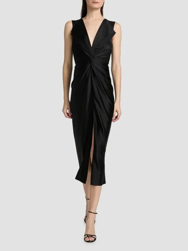 Prabal Gurung Lily Twist Front Midi-dress