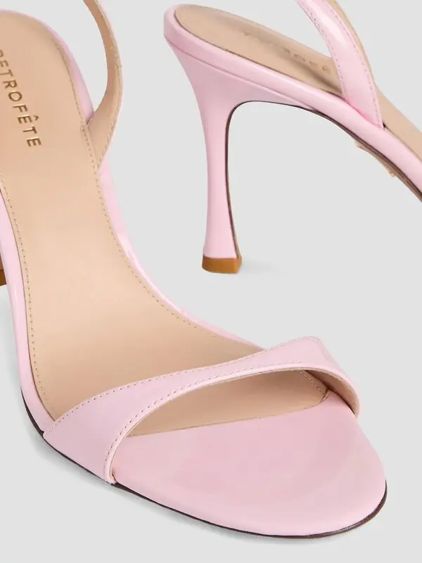 Retrofete Fortune 100mm Leather Slingback Sandals