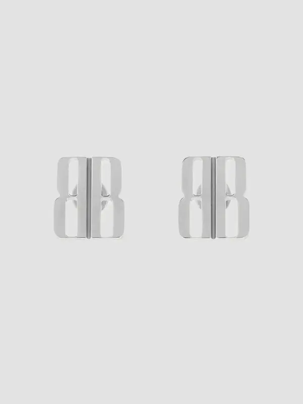 Balenciaga Nano Stud Earrings - Silver
