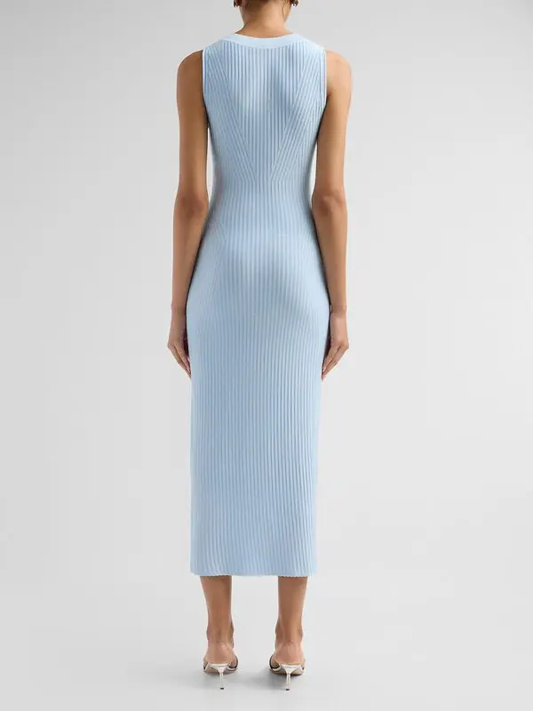 Adam Lippes Eliza Rib-knit Midi Dress
