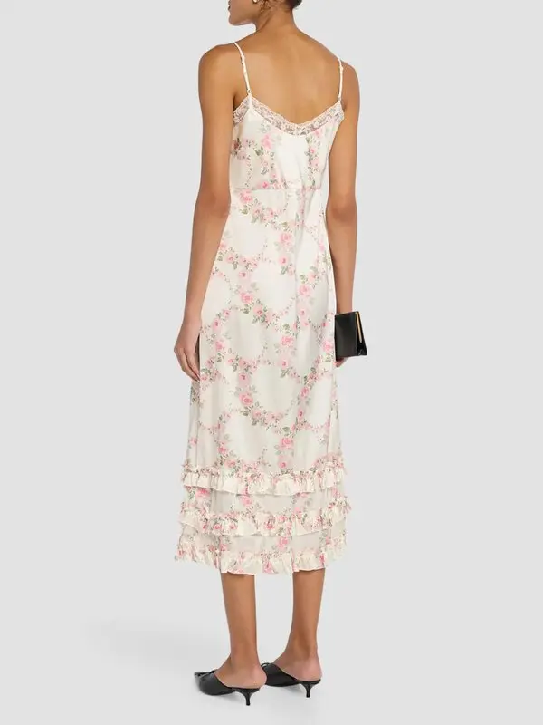 Simone Rocha Ruffle Frill Hem Slipdress