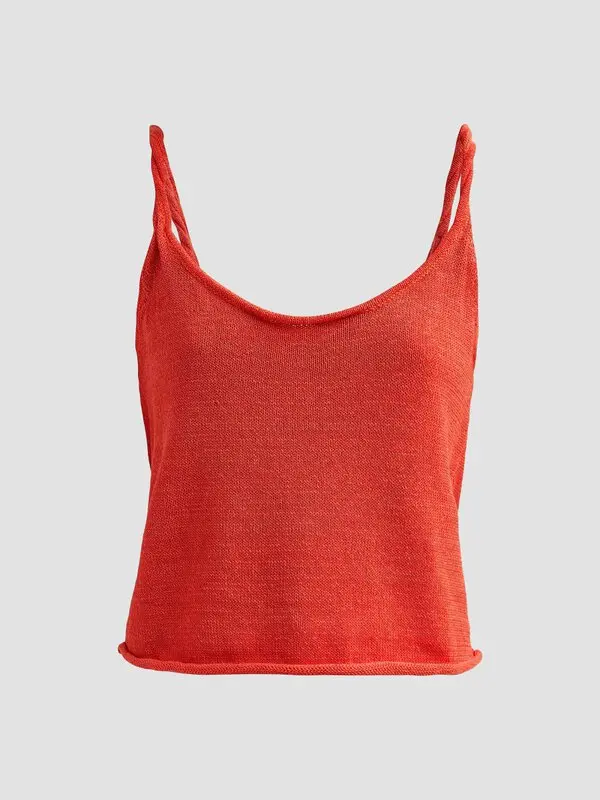 SEROYA Aimee Linen-cotton Tank