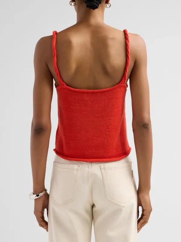 SEROYA Aimee Linen-cotton Tank