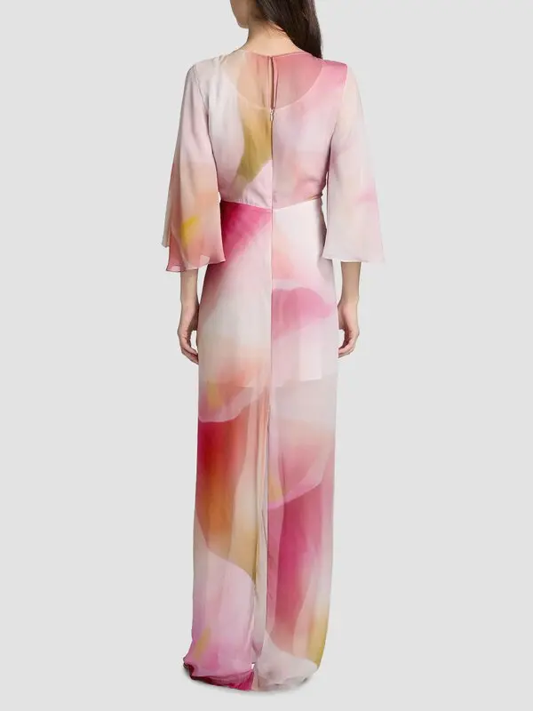 Prabal Gurung Dyed Twist Chiffon Gown