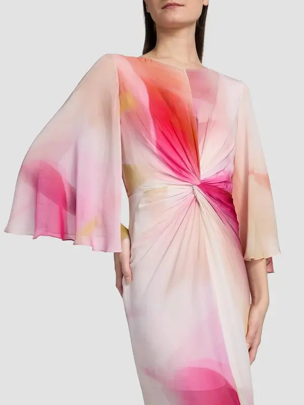 Prabal Gurung Dyed Twist Chiffon Gown