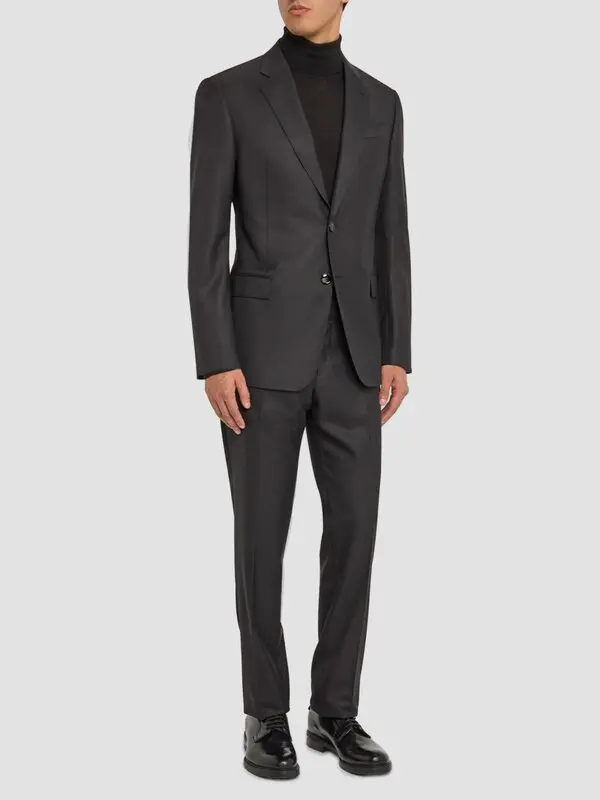 Giorgio Armani Basic Wool Single-breasted Suit