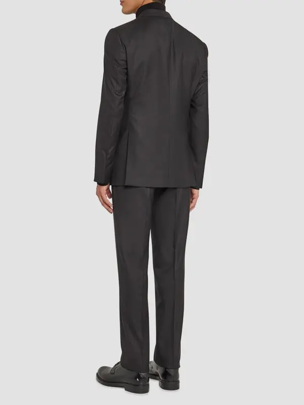 Giorgio Armani Basic Wool Single-breasted Suit