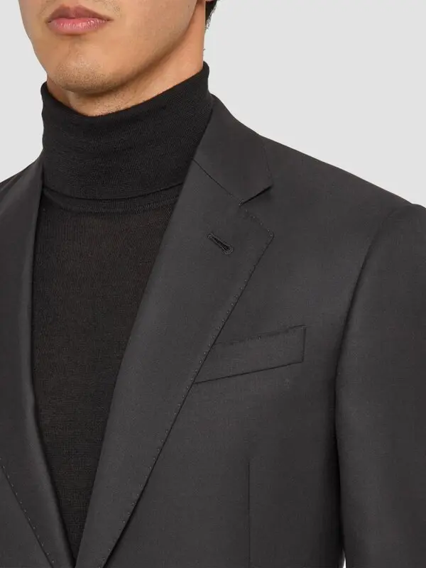 Giorgio Armani Basic Wool Single-breasted Suit