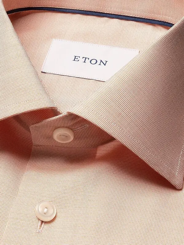 Eton Solid Cotton Slim-fit Oxford Shirt