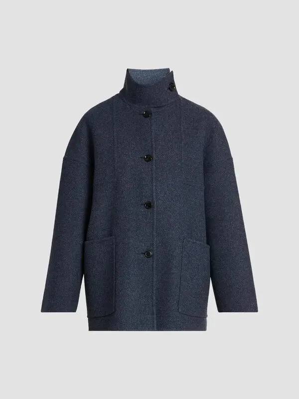 Kiton Seamed Wool-cashmere Coat