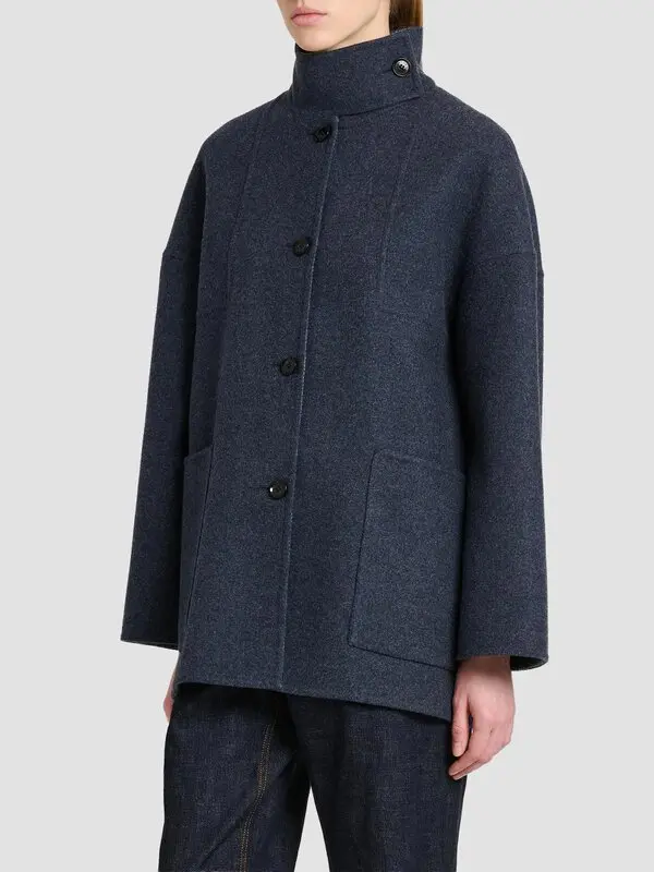 Kiton Seamed Wool-cashmere Coat