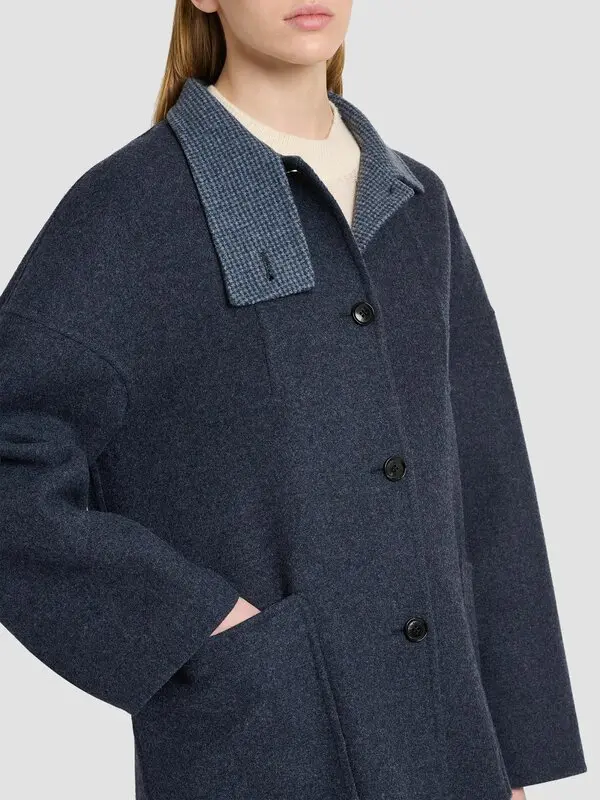 Kiton Seamed Wool-cashmere Coat