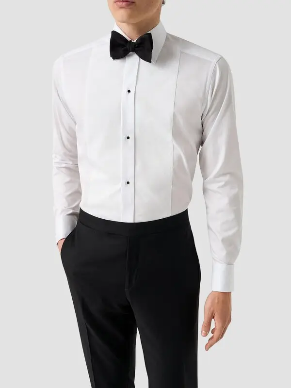 Eton Dobby Stud-front Slim-fit Evening Shirt