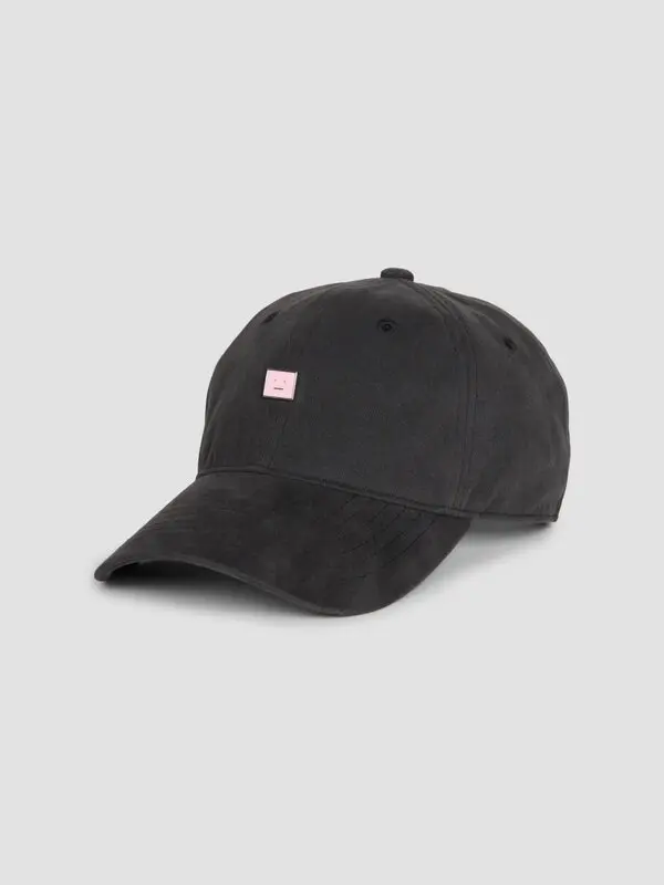 Acne Studios Cunov Face Stud Baseball Cap - Black