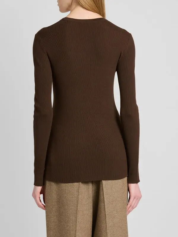 Kiton Fitted Wool Sweater