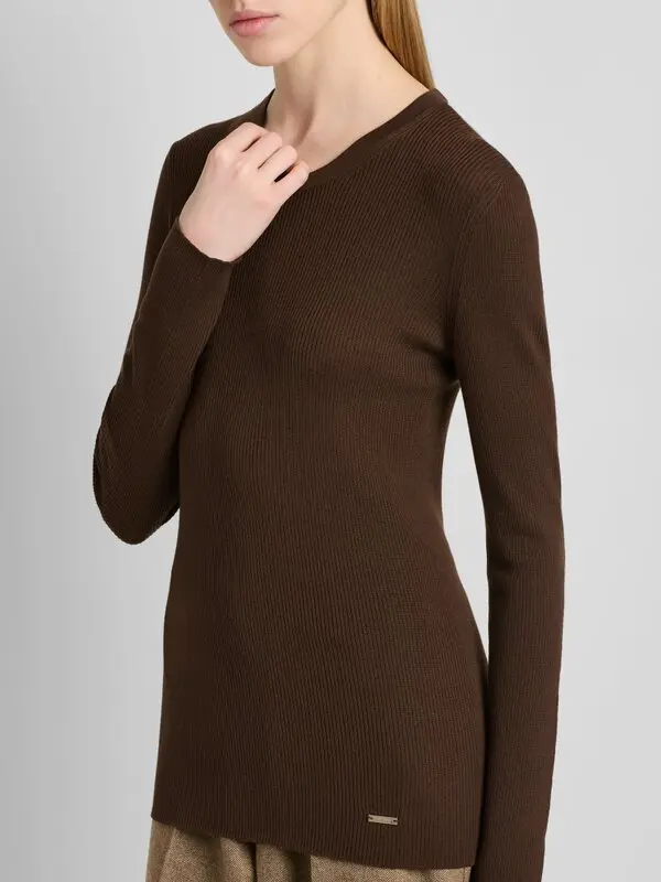 Kiton Fitted Wool Sweater