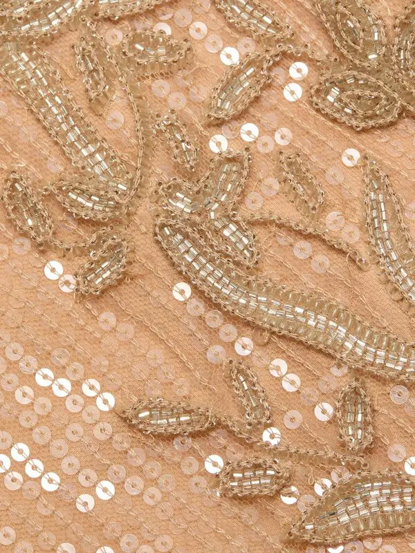 Prabal Gurung Michaela Sequined Floral Strapless Gown