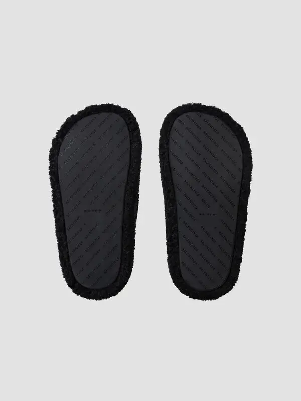 Balenciaga Furry Platform Sandals