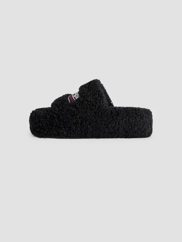 Balenciaga Furry Platform Sandals