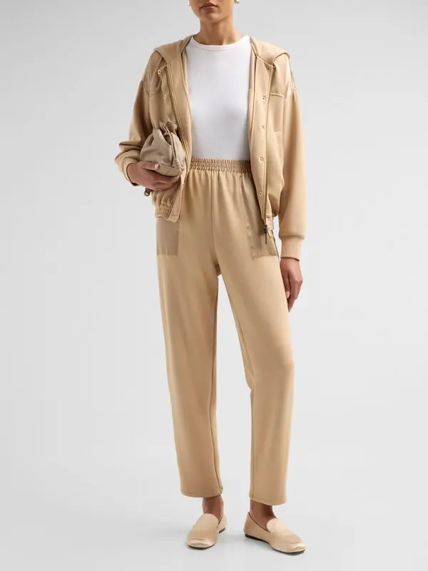 Ramy Brook Fiona Satin-trim Hooded Jacket