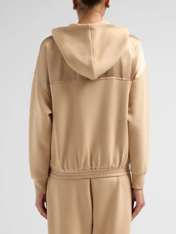 Ramy Brook Fiona Satin-trim Hooded Jacket