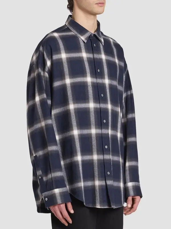Acne Studios Flannel Check Cotton Shirt