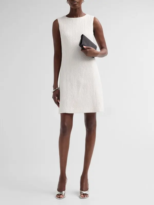 Prabal Gurung Textured Shift Mini Dress