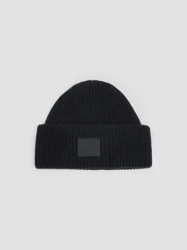 Acne Studios Pana Rib-knit Beanie - Black