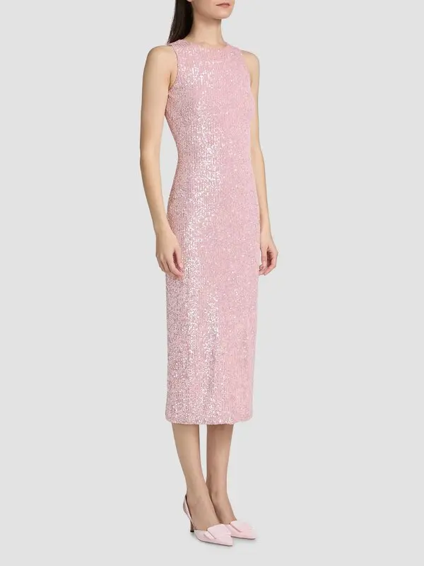 Prabal Gurung Sequined Sleeveless Cocktail Dress