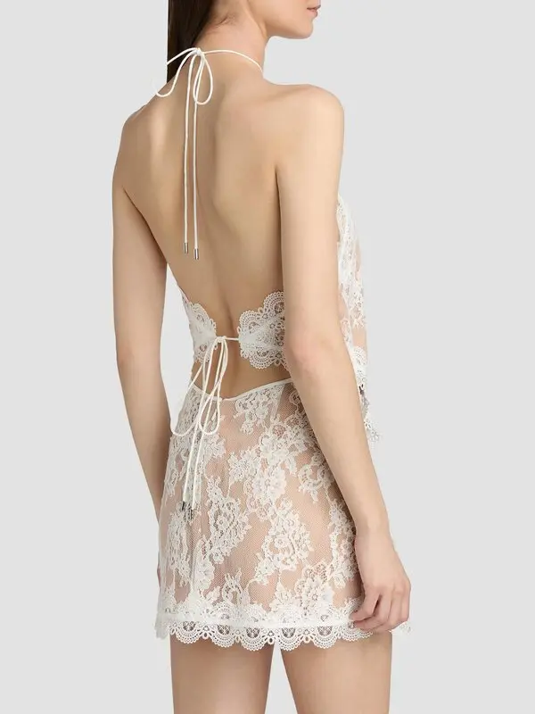 Retrofete Flavio Floral Lace Minidress