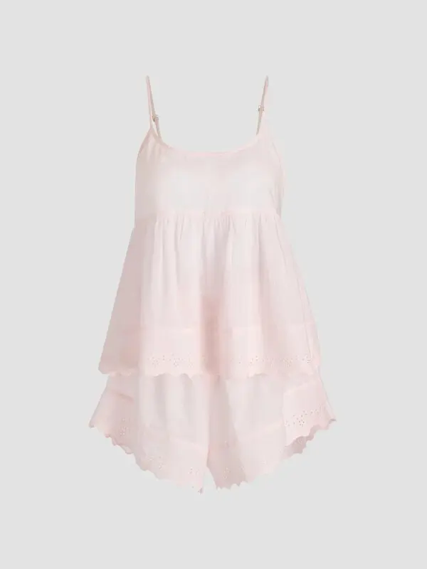 PAPINELLE Millie Broderie Cotton Short Pajamas