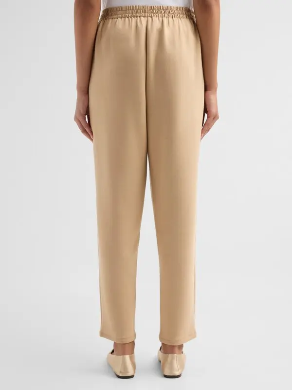 Ramy Brook Frances Satin-trim Pants - Camel