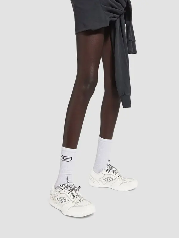 Balenciaga Hamptons Clean Sneakers - White