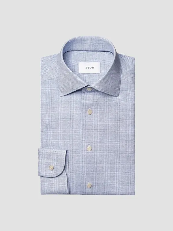 Eton Check Stretch-cotton Slim-fit Shirt