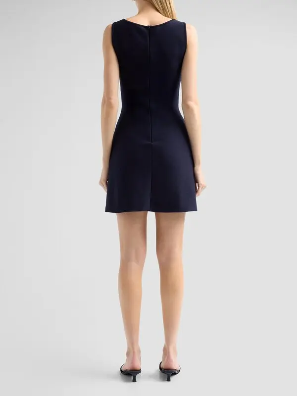 Oscar De La Renta Floral-embroidered A-line Mini Dress