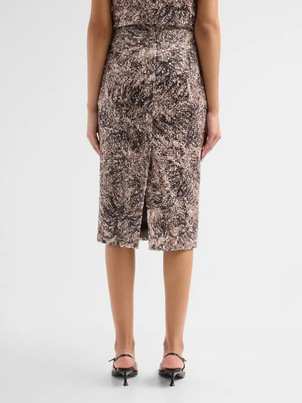 Kiton Sequined Pencil Skirt
