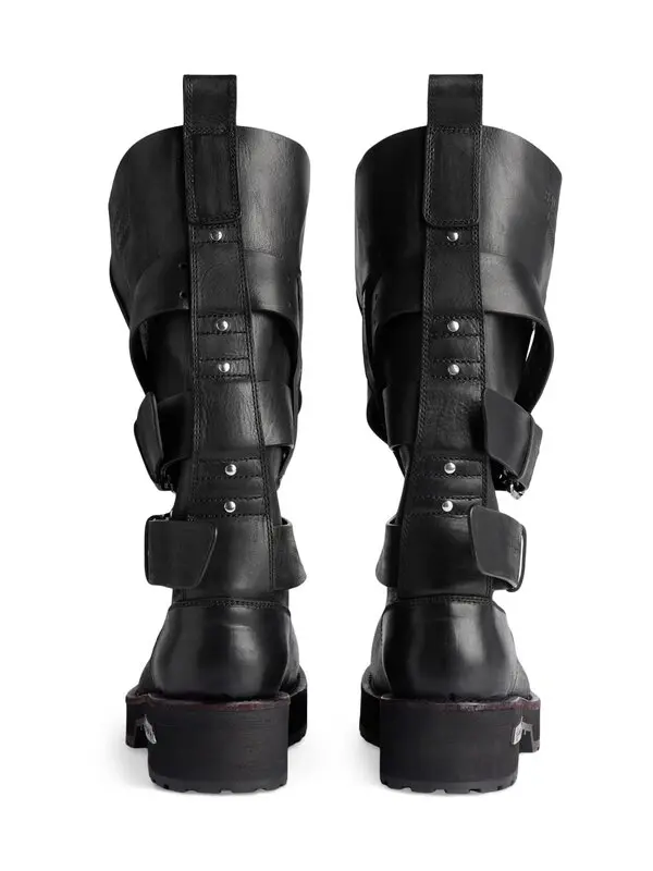 Balenciaga Venom High Boots - Black
