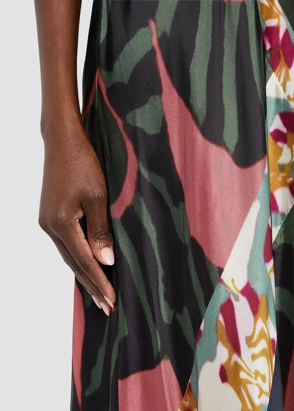 Dries Van Noten Dibelle Printed A-line Midi Dress
