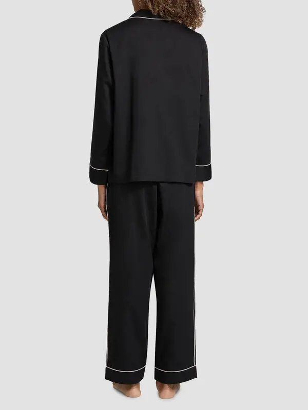 PAPINELLE Zoe Camp Collar Cotton-sateen Pajamas