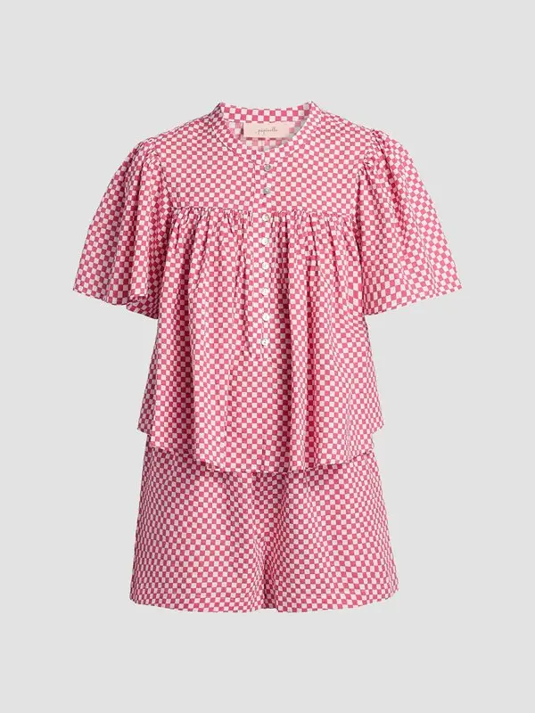 PAPINELLE Anais Gathered Boxer Pajamas