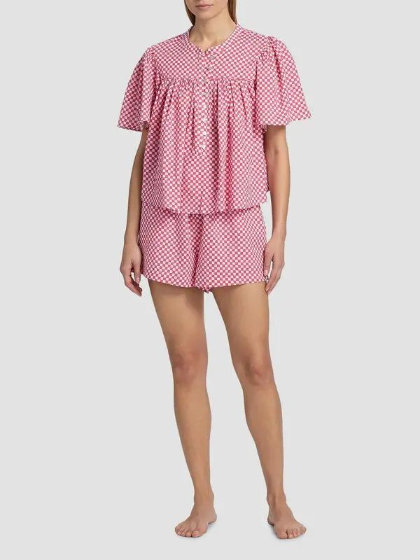 PAPINELLE Anais Gathered Boxer Pajamas