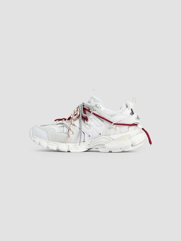 Balenciaga Track Trail Laces Sneakers - Red Multicolor